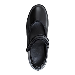 Linodes Economy Unisex-Child Easy Strap Tap Shoe for Girls and Boys Tap Flat-Black Patent-10M-Little Kid