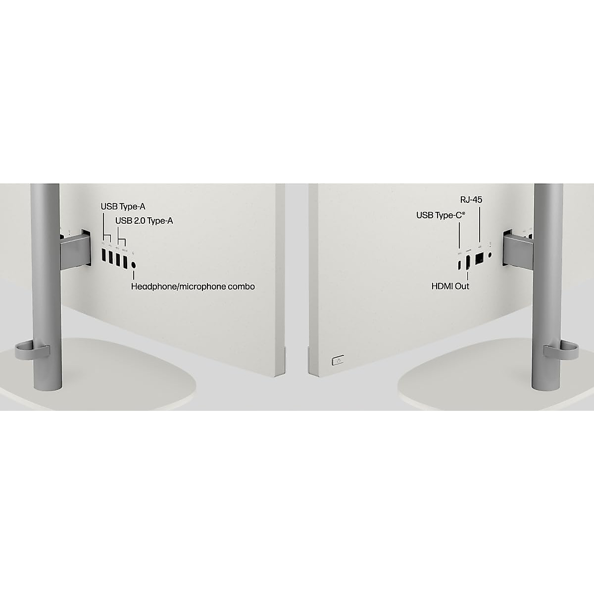 HP 24 All-in-One Bundle PC, 23.8" FHD Touchscreen, AMD Ryzen 3 7320U (Up to 4.1 GHz), 8 GB RAM, 1TB SSD, AMD Radeon Graphics, Windows 11 Home (White)