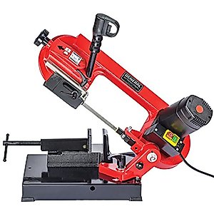 GENERAL INTERNATIONAL 4" Portable Metal Cutting Bandsaw - 5A Horizontal Band Saw with Compact Design & Adjustable Blade Guide - BS5202