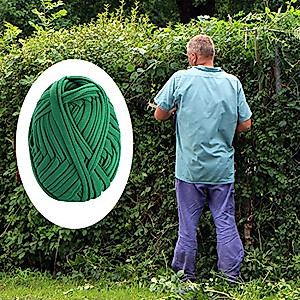 BBTO 30 Meter/ 98 Feet Green Garden Twine Garden Plant Tie Tree Tie Stretchy Plant Support Tie for Garden Office and Home Cable Organizing, Craft Supplies(1 Roll)