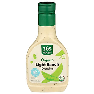 365 by Whole Foods Market, Dressing Ranch Light Organic, 16 Fl Oz