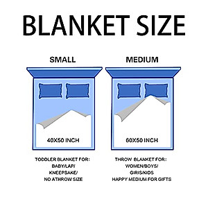 Aozksog Flannel Blanket with Short Plush Pillowcase, Micro Fleece Throw Blankets for Couch Bed Sofa Cozy Blanket Lightweight Fuzzy Plush Blanket for Bedroom Living Room 40x50-Inch