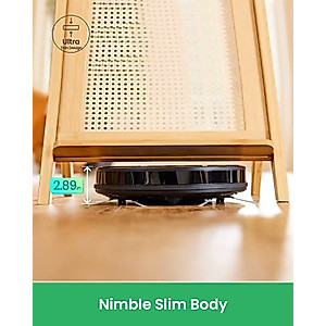 Vactidy Nimble Robot Vacuum Cleaner, 2000Pa Strong Suction Robotic Vacuums, Super Slim, Quiet, Schedule Setting, Self-Charging, App/WiFi/Alexa/Siri Control, Ideal for Hard Floor, Carpet, Pet Hair