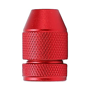 Drill Bit Depth Stop Collar, Adjustable Drill Stop Collar Aluminum Alloy Red Anti Slip Nylon Inner Ring Drill Stop Collar for Woodworking Tools and Hand Tools(6mm-11mm)