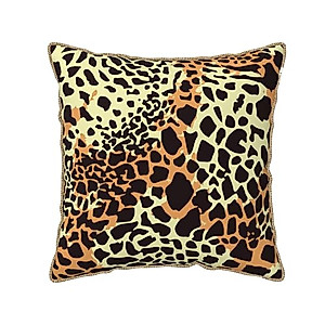 Augenstern Zippered Pillow Protectors Cover Case Colorful-Leopard-Camouflage-Camo Decorative Throw Pillow Cover Square Cushion Case 18"X18"