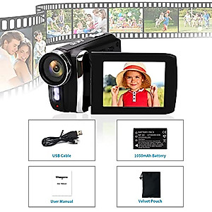Heegomn Video Camera Camcorder 2.7K 36MP Video Recorder Camera Vlogging Camera for YouTube TikTok Digital Camera Recorder Kids Camcorder with 2.8" LCD Screen,8X Digital Zoom for Teens Beginners