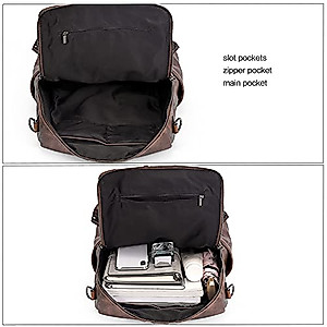 CLUCI Leather Backpack Purse for Women Convertible Large Travel Ladies Designer Fashion Casual Shoulder Bag