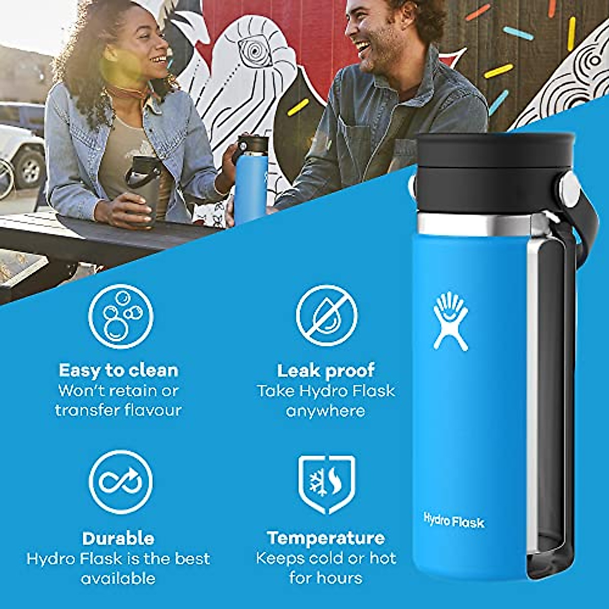 Hydro Flask Stainless Steel Coffee Travel Mug - 12 oz, Watermelon