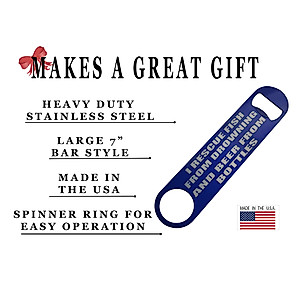 Funny Fishing Bottle Opener Heavy Duty Gift For Men Dad Father Husband Rescue Fish