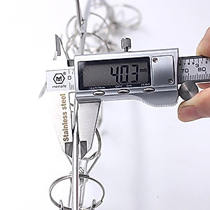 Z ZICOME 2 Pack Stainless Steel Hanging Drying Rack Clothes Hanger with 10 Clips for Drying Small Items, Socks, Underwear, Diapers, Bras, Baby Clothes, Towels, Face Masks, Gloves