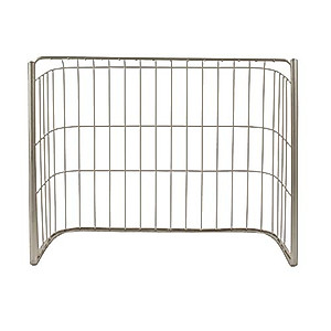 Spectrum Diversified Ashley Small Storage Shelf, Kitchen Cabinet & Pantry Organization & Storage, Bathroom Cabinet Basket, Satin Nickel PC