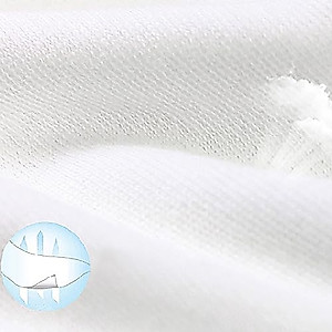 Cotton Gloves Hand Care Work Gloves Lint Free Gloves, Extra Large, White 5 Pairs