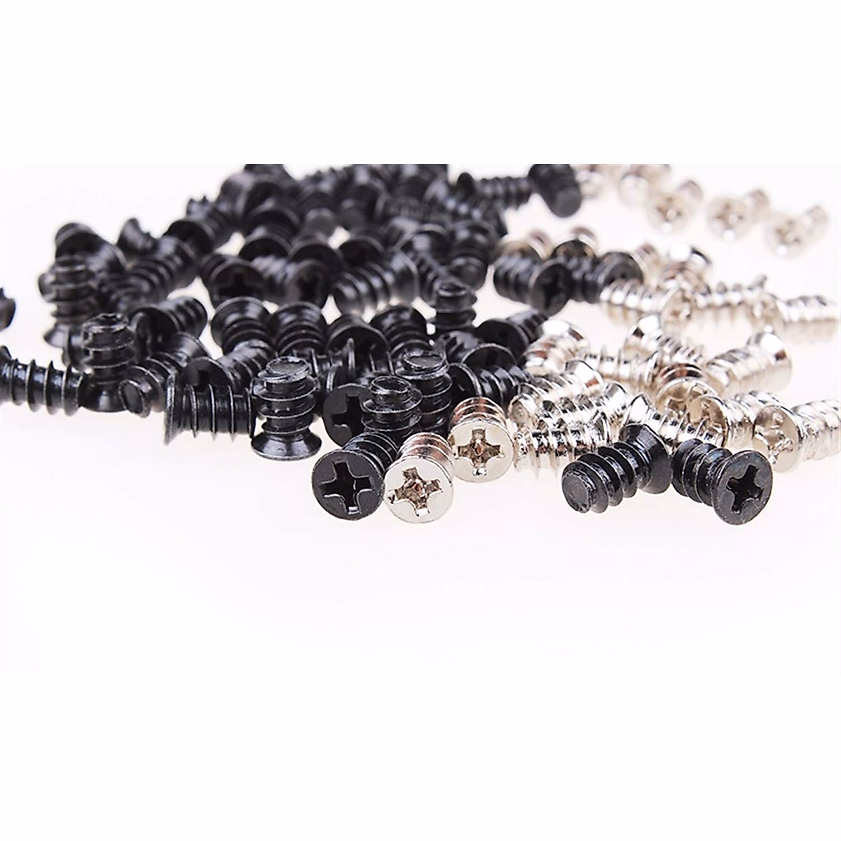 Tap Bolts 50Pcs M5*8/10/12 KB Computer PC Case Cooling Fan Mount Screw Heat Dissipation Fans Screws Fixer Screws (Color : Silver, Size : M5x8 (50Pcs))