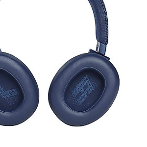 JBL Live 660NC - Wireless Over-Ear Noise Cancelling Headphones with Long Lasting Battery and Voice Assistant - Blue (Renewed)