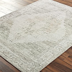 Livabliss x Becki Owens Luca Medallion Area Rug, 5'3" x 7', Olive