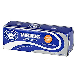 Viking Sports Extra Duty Platform Tennis Ball, Orange (Sleeve of 3)