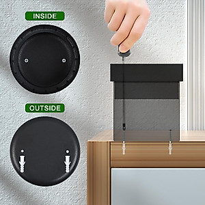 Dalmbox Flower Pot Secret Hidden Safe with Key Lock, Can Hide Money and Valuables, Suitable for Secret Storage, Plants Not Include (Black)