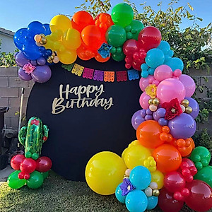 Cinco De Mayo Mexican Fiesta Party Decorations 132pcs Fiesta Balloon Garland Arch Kit Cactus Llama Foil Balloon for Baby Shower Birthday Mexica Cinco De Mayo Party Decor