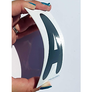 KitAbility Replacement Numbers for White Message Board Sidewalk Signs with 4 Inch Tracks, 6 of Each Number 0 to 9, Purple on White Background