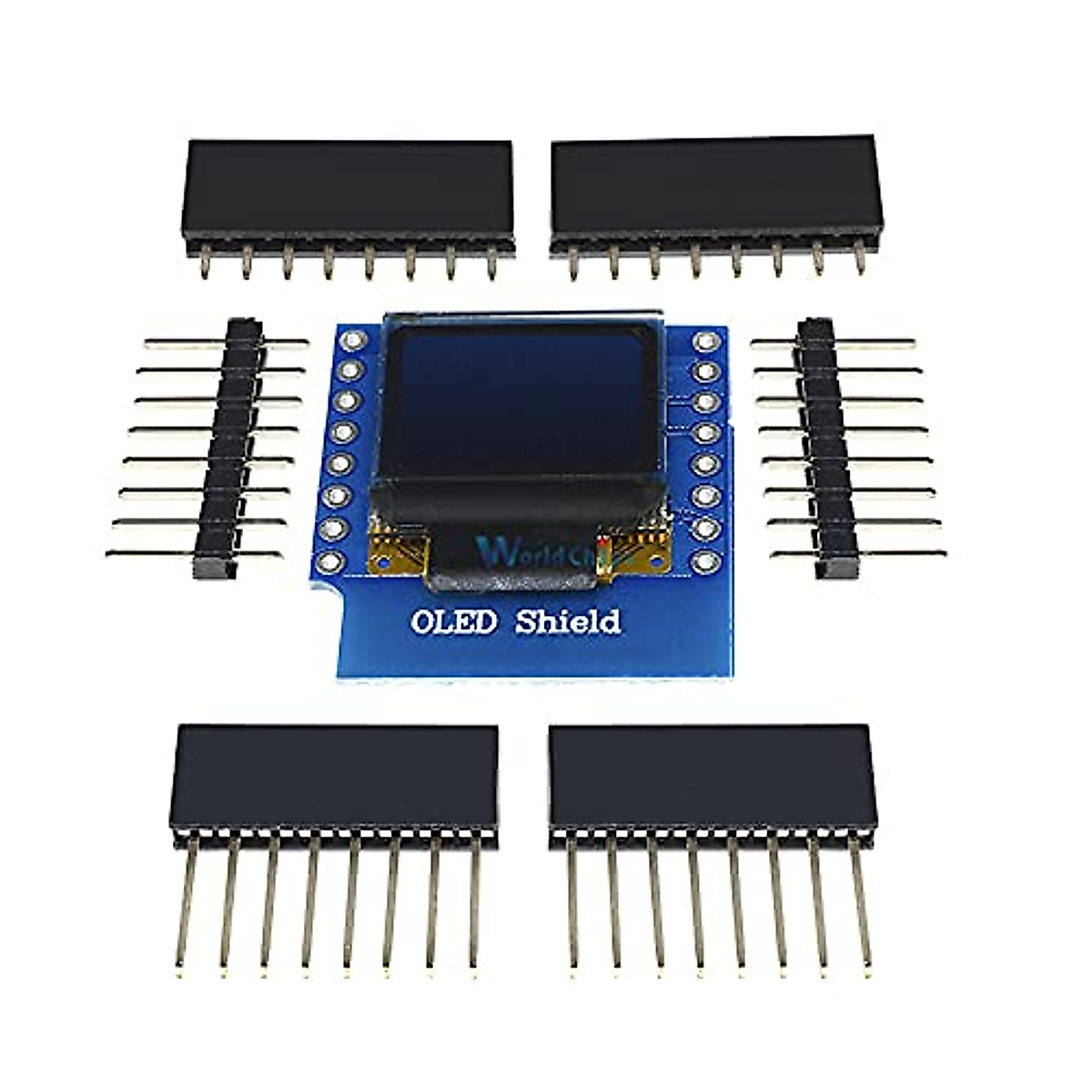 Mini 0.66 Inch 64X48 OLED Shield for WeMos D1 IIC/I2C SSD1306 Mini ESP32 OLED Module 3.3V 0.66" LCD Screen for Arduino AVR STM32