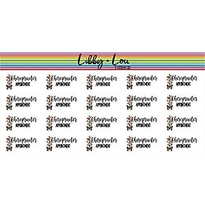 Chiropractor Appointment Planner Stickers | Libby and Lou Sticker Co