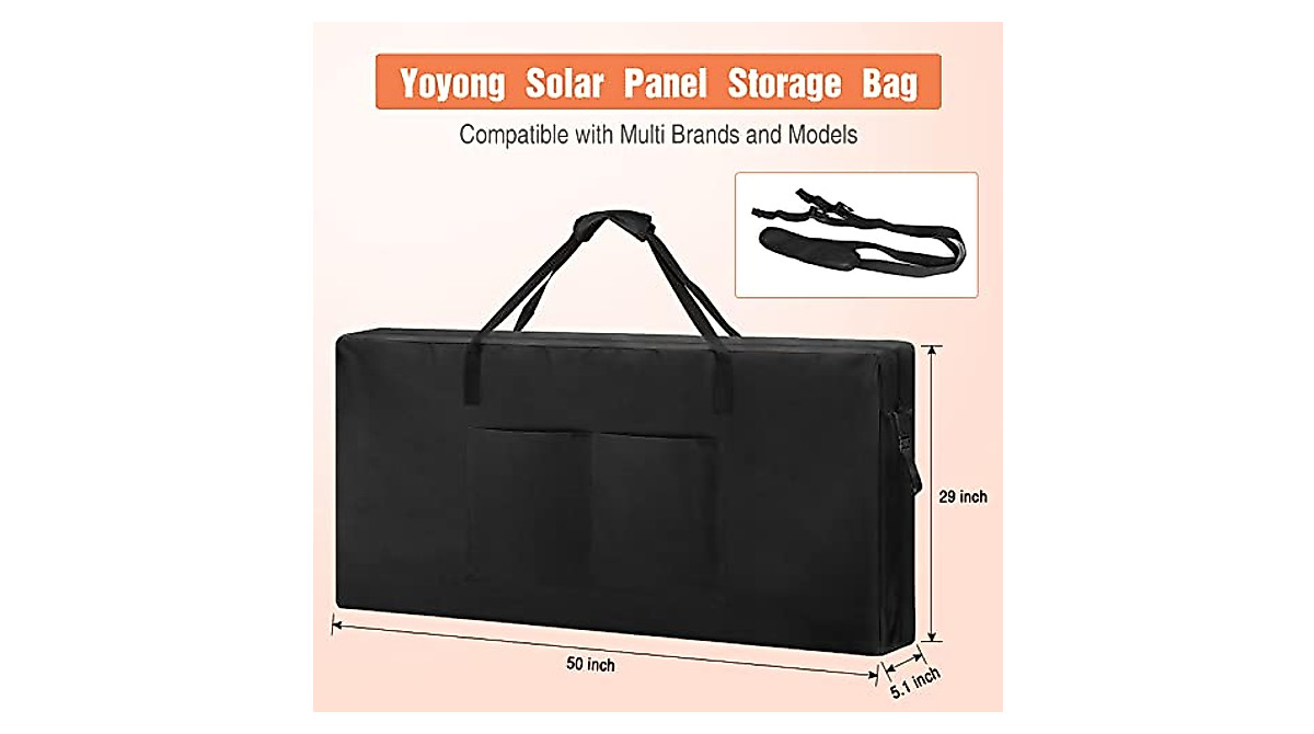 Yoyong Solar Panel Storage Bag, Carry Bag for RV Solar Panel Kits ...