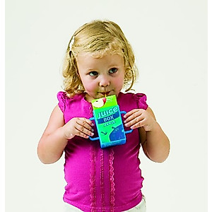 Mommys Helper Juice Box Buddies Holder for Juice Bags and Boxes, Colors May Vary, 1 Pack