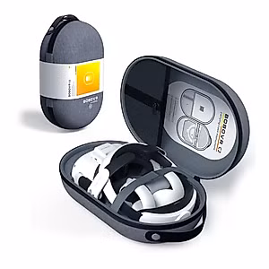 BOBOVR C2 Carrying Case - Compatible with Quest 2 Strap and Controllers, Hard Large Space,Travel Protection, Waterproof Zipper Technology
