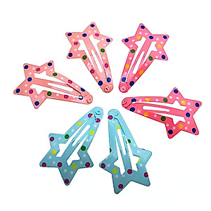 35 Pcs Animal Pattern Print Metal Snap Hair Clips For Girls Hair Accessories