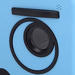 Mxzzand Portable High-Definition Children's Digital Camera Cute Front Rear Dual Cameras Selfie Camera Toy(Blue)