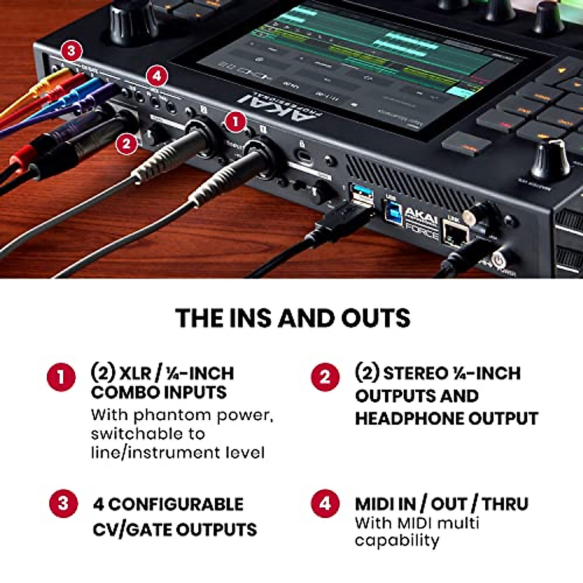 AKAI Professional FORCE – Standalone Music Production, MIDI Sequencer and DJ System with Synth Engines, MPC Sampling and Ableton Style Clip Launching