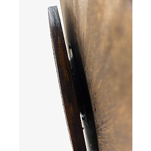 Handcrafted Wooden LAZY SUSAN Turntable, 14 or 18 Inch - Made in Mexico - Line: Italian Orange (14 or 18 inches)