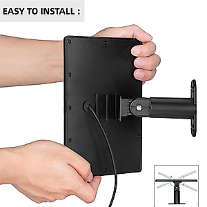 Black Solar Panel for Ring Camera Battery,3W Solar Powered Charger with Micro USB/USB c / 3. 5mm Jack Port,2 Pack Camera Solar Panel Compitiable with Ring Spotlight Cam & Stick Up Outdoor Cam Battery