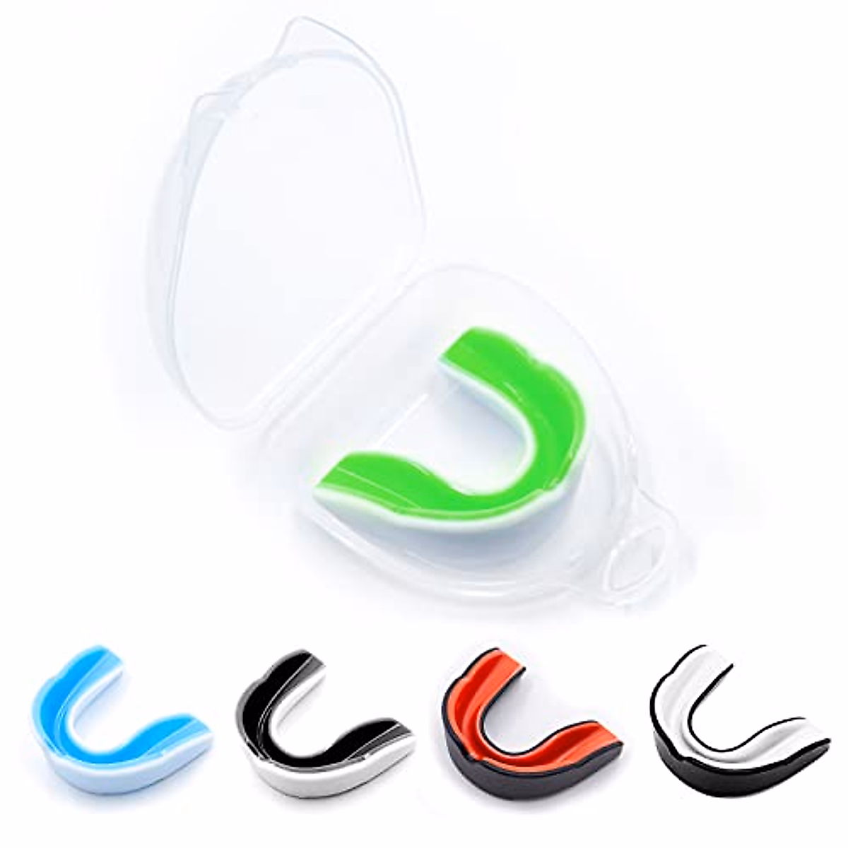 LPONJAR 5 Pack Kids Youth Mouth Guard for Sports, Child Teen Athletic Mouthguard with Case for Football Lacrosse Basketball Taekwondo Boxing MMA Rugby Karate Wrestling