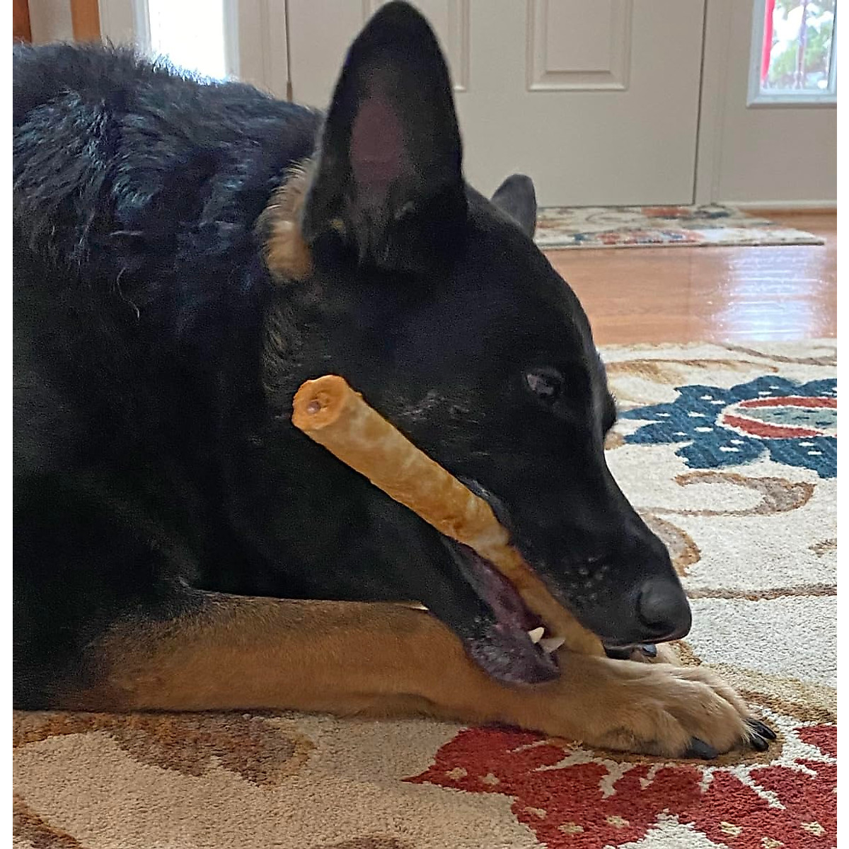 Fieldcrest Farms Nothing to Hide Natural Rawhide Alternative Large 10'' Rolls for Dogs - 3 Pack (6 Chews) Premium Grade Easily Digestible Chews - Great for Dental Health (Beef)