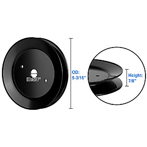 UP2WIN Spindle Pulley 153535 Mower Deck Pulley Compatible with Craftsman Mower Craftsman LT1000 LT2000 Husq Z254 2548 Poulan Pro Sears Riding Lawn Mower Tractor with 42" 48" 54" Deck, Replace 173436