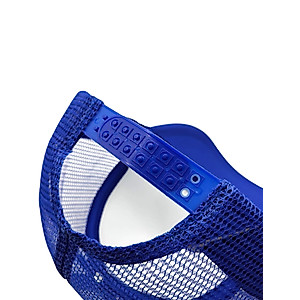 Waldeal Boys' Printing Fishing Flag Trucker Hat Kids Adjustable Snapback Cap Blue