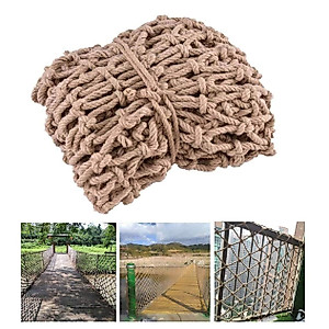 Retro Hemp Rope Decorative Net, Children's Safety Net, Sturdy Mesh Cloth Woven Material, Bar Restaurant Photo Wall Garden Playground Protective Rope Net, Climbing Net, Custom Size ( Size : 1*7m )