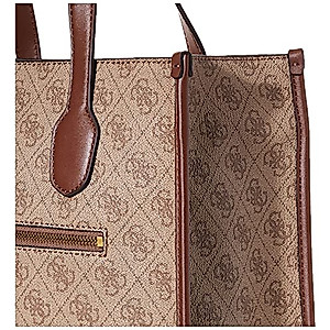 GUESS Silvana Small Tote Latte Logo/Brown PROCESSING PROCESSING