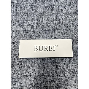 BUREI Men's Fashion Minimalist Wrist Watch Analog Date with Leather Strap (Rose Gold Brown)