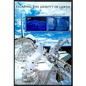 Escaping the Gravity of Earth Mint Sheet of Two Hologram Stamps - Scott 3411