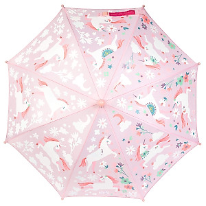 Stephen Joseph Kids' Color Changing Umbrella, UNICORN, 23" X28