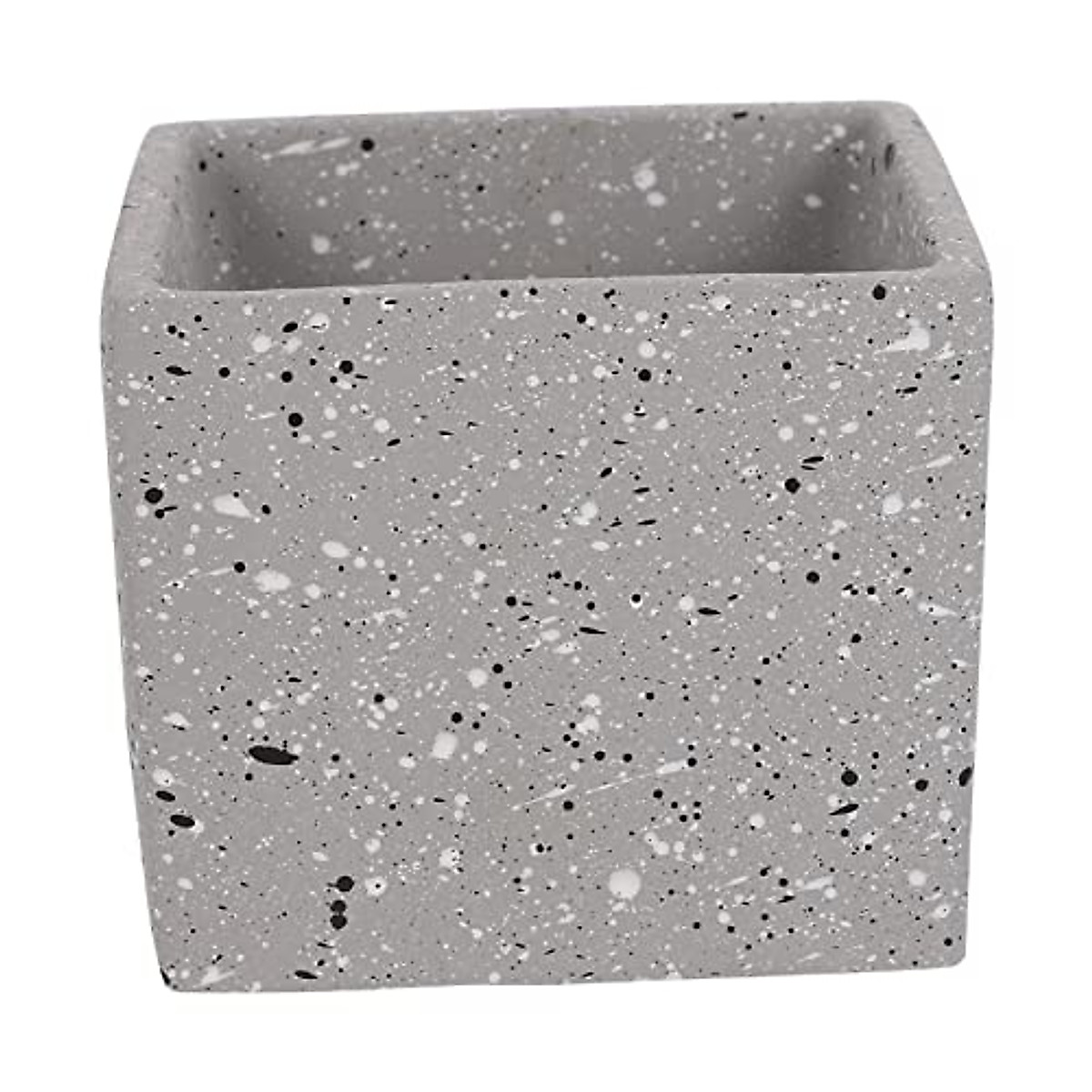 CORHAD Home Decor 1pc Creative Container Flowerpot Decorative Concrete Planter Cement Pots Office Small Planters Square Garden Home Bonsai Flowers Supplies Indoor for Pot Plants Table Decor