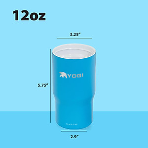YOGI Voyager One Ceramic Lined All-In-One Tumbler Can Bottle Cooler - 12oz Code Red