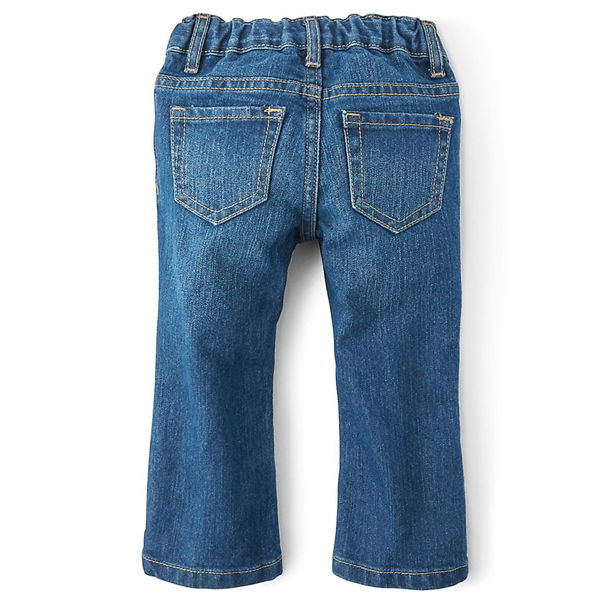 The Children's Place Baby Girls and Toddler Girls Basic Bootcut Jeans, Indigo Stone, 3T