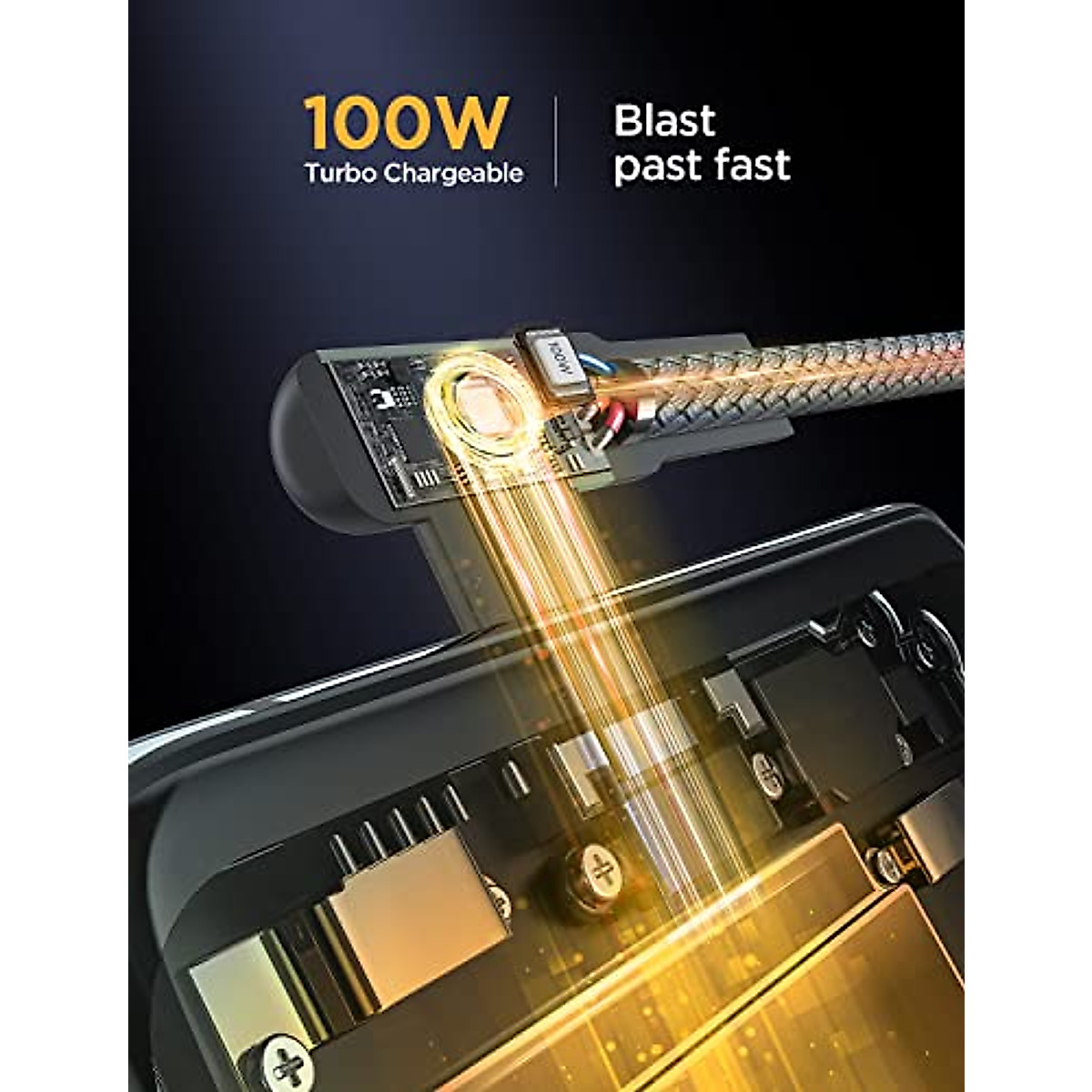 100W AINOPE C to C Cable & 4.8A Car Charger