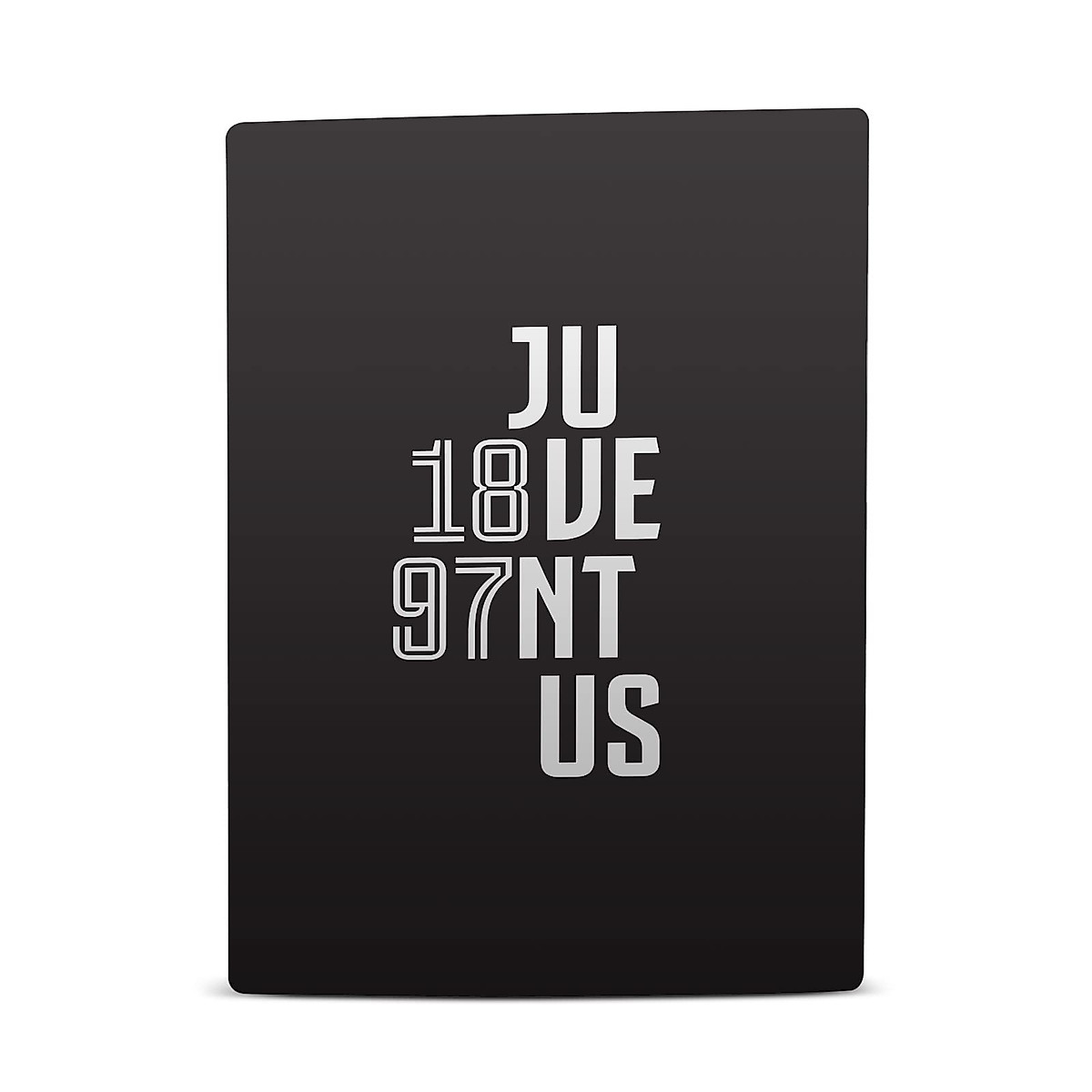 Head Case Designs Officially Licensed Juventus Football Club Typography Art Vinyl Faceplate Sticker Gaming Skin Decal Cover Compatible With Sony PlayStation 5 PS5 Digital Edition Console