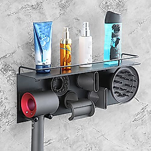 Hair Dryer Holder Stand Saving Space Wall Mounted Storage Rack Bracket for Dyson