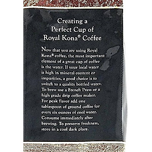 Royal Kona 10% Kona Coffee Blend, Vanilla Macadamia Flavor - Ground, 40 Ounce Bag