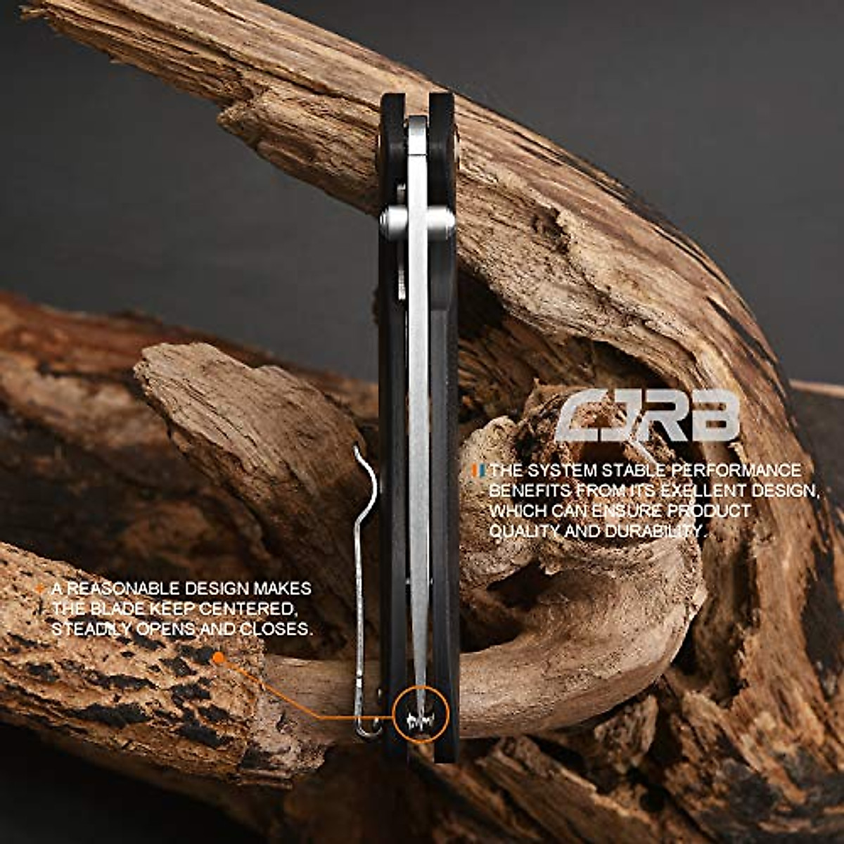 CJRB Feldspar Big Bundled with Small Black Great EDC Knife Companion